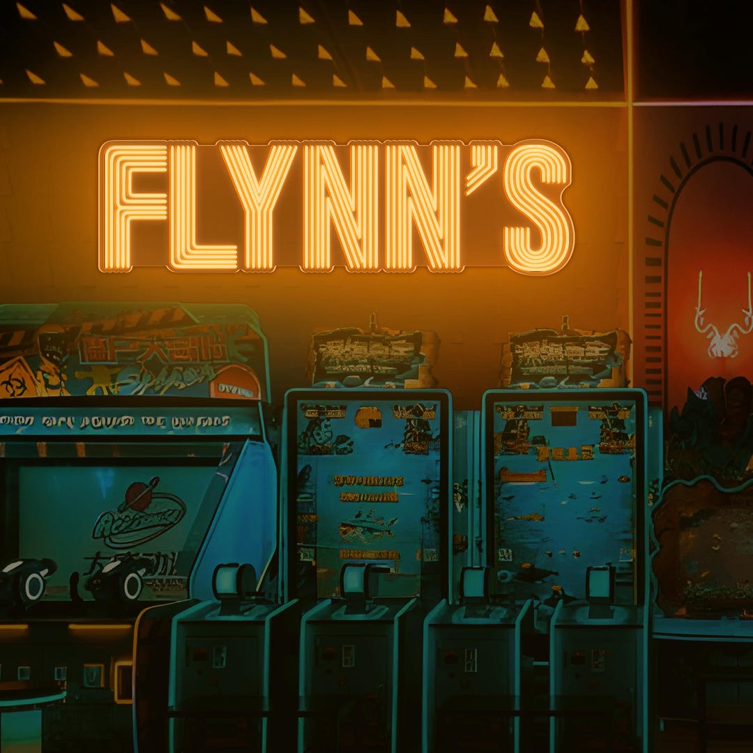 Flynn's Arcade LED Neon Sign,flynn's Arcade Tron 1982 Neon Light,game Room Neon Light Wall Decor ...