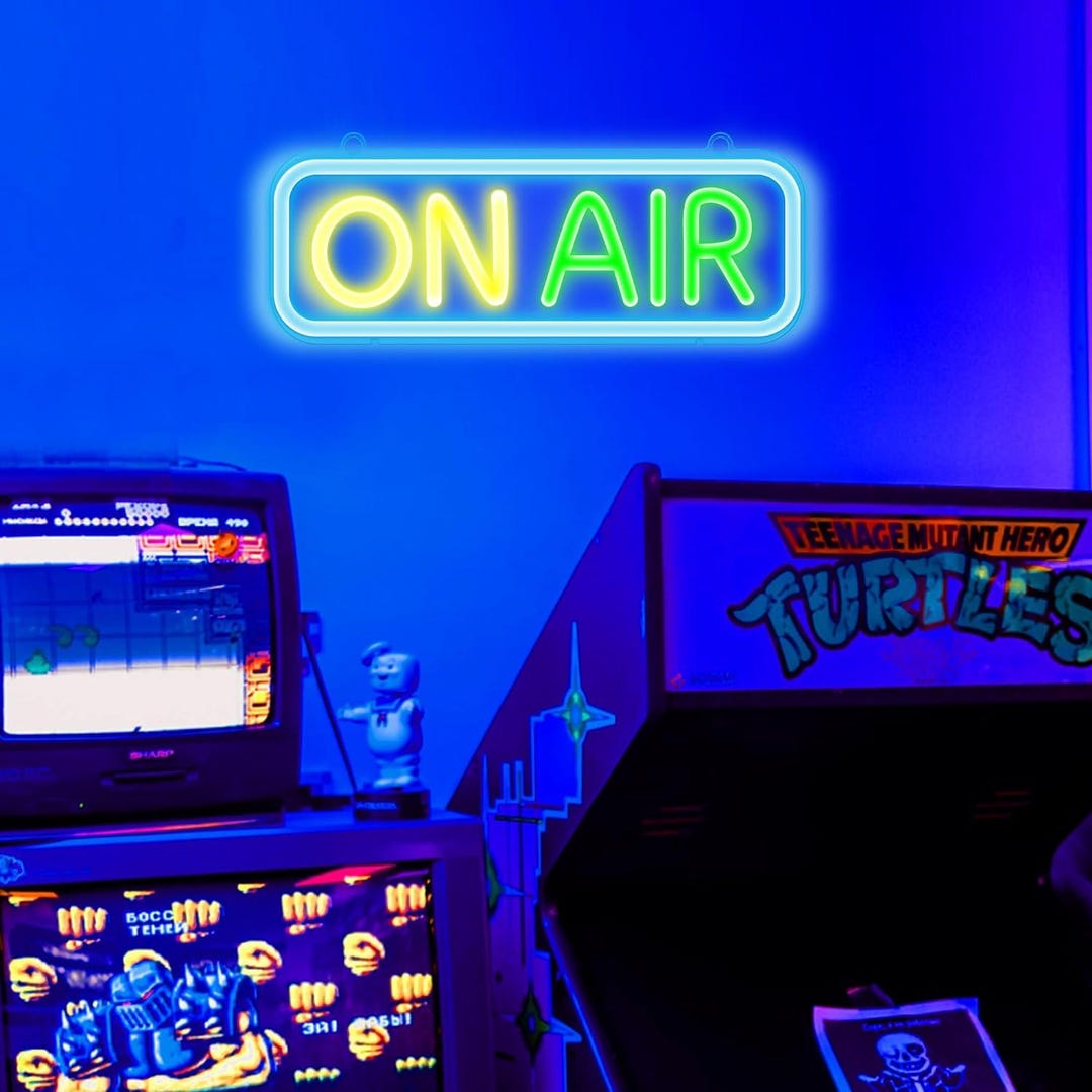 On Air Neon Sign, Custom LED Neon Sign, Live Streaming Recording Light ...