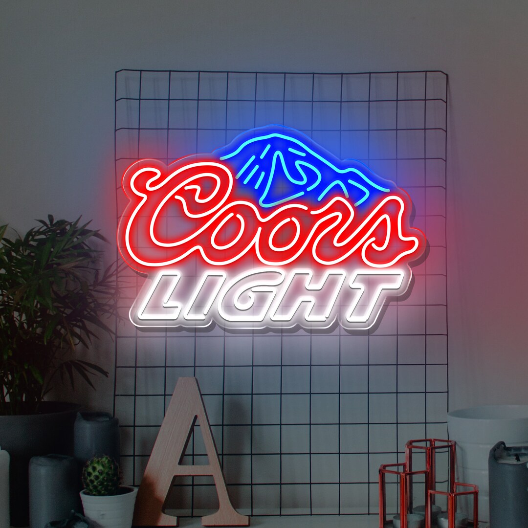 Coors LIGHT Neon Signs for Wall Decor| Neon Lights for Bedroom|led ...