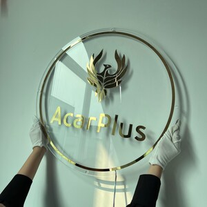 Custom Backlit Sign Custom Acrylic Sign Illuminated Logo Sign Backlit ...