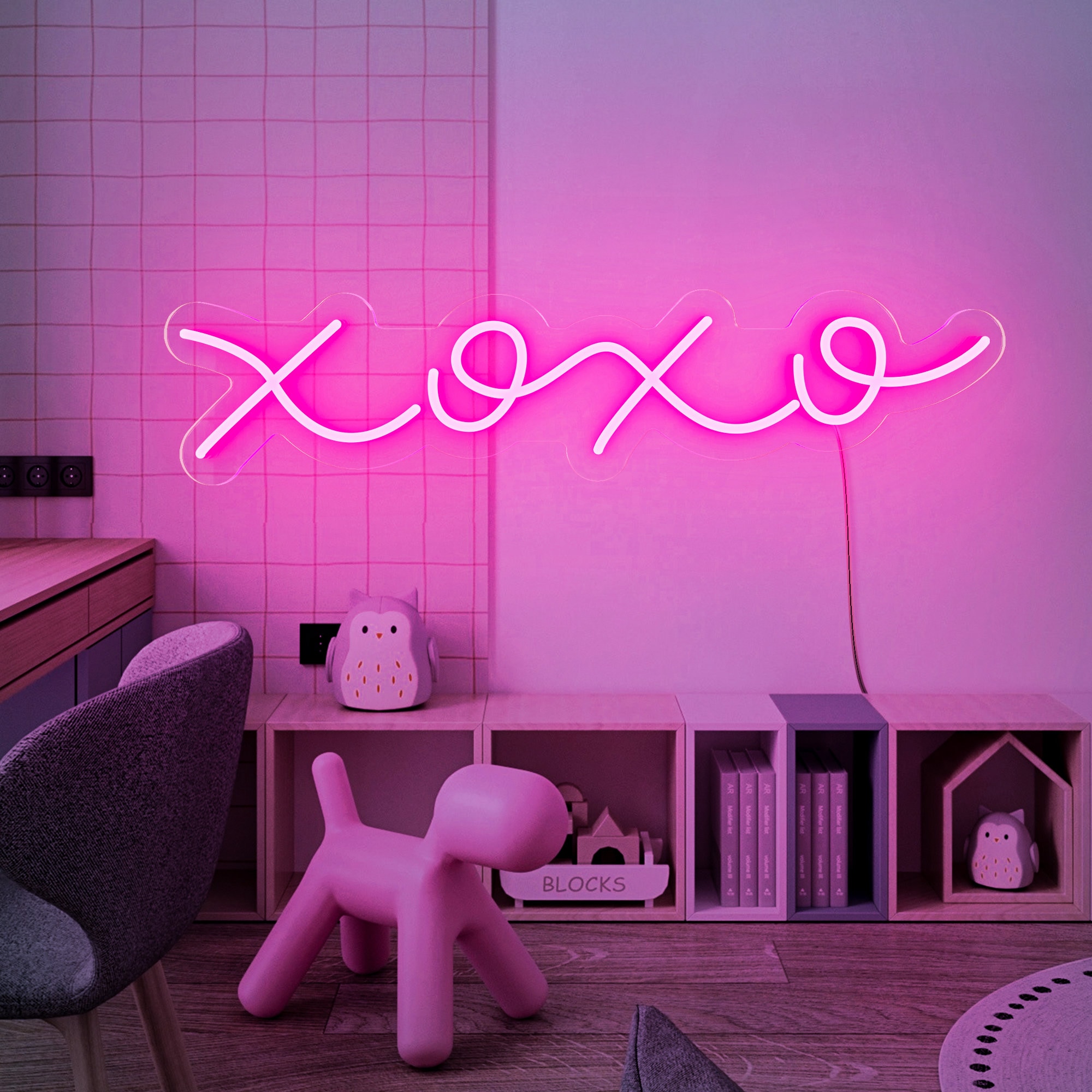 XOXO Neon Sign,xoxo Neon Light,xoxo Kiss and Hug Neon Sign,personalized ...