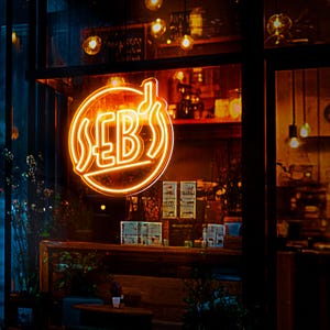 SEB'S Neon Sign,la La City Neon Light,bar Wall Decor,pub Logo Sign,neon ...