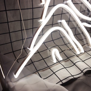 Hush Sign Secret Finger on Lip Custom Neon Sign Nails Salon - Etsy