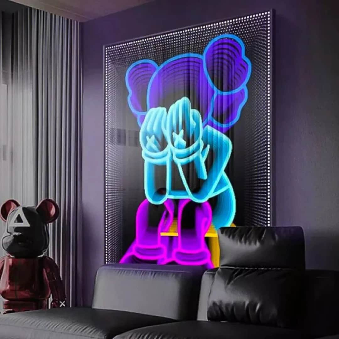 Personalized Infinity Mirror,custom Infinity Neon Mirror, Neon Mirror ...