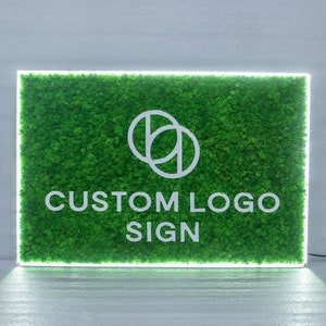 Preserved Moss Letter,3d Moss Logo Sign for Office, Moss Wall Decor ...