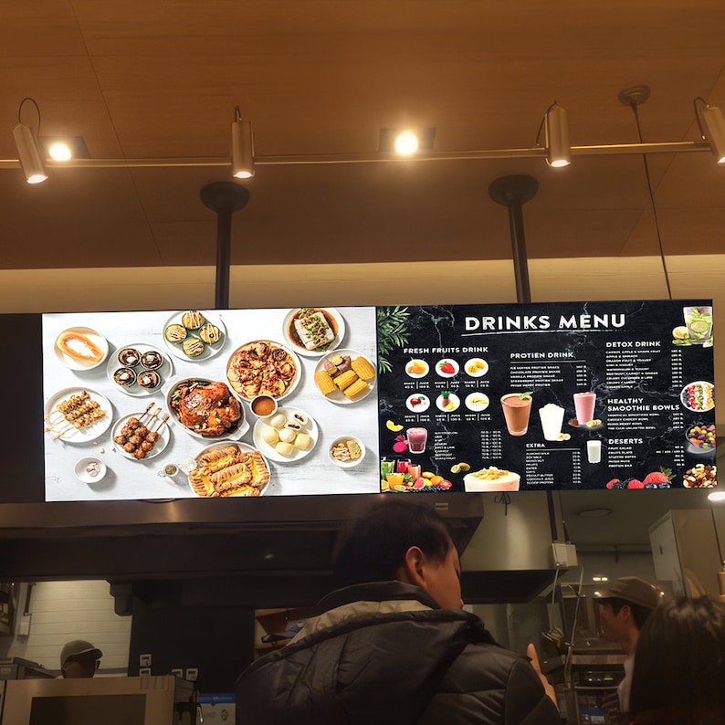 LED Frame Advertise Light Box, Restaurant Advertising Wall Mount Menu ...