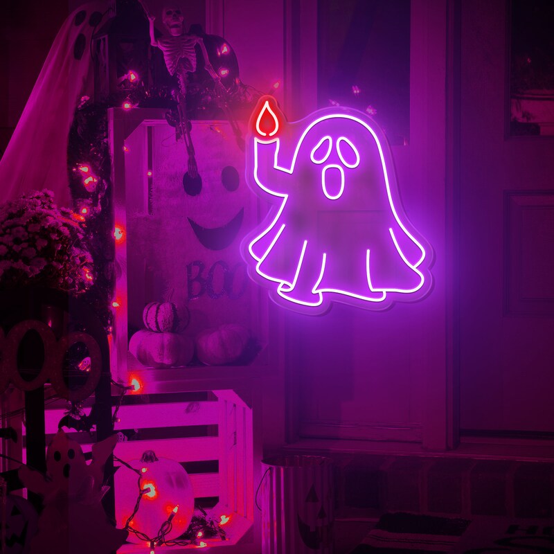 Halloween Lighted Sign - Etsy