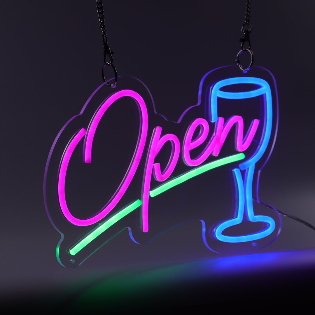 Open Bar Neon Sign,led Open Sign,bar Sign.led Open Sign for Outdoor ...