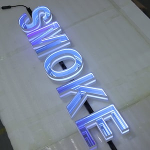 Custom Infinity Mirror Sign, LED Track Channel Infinity Letters ...