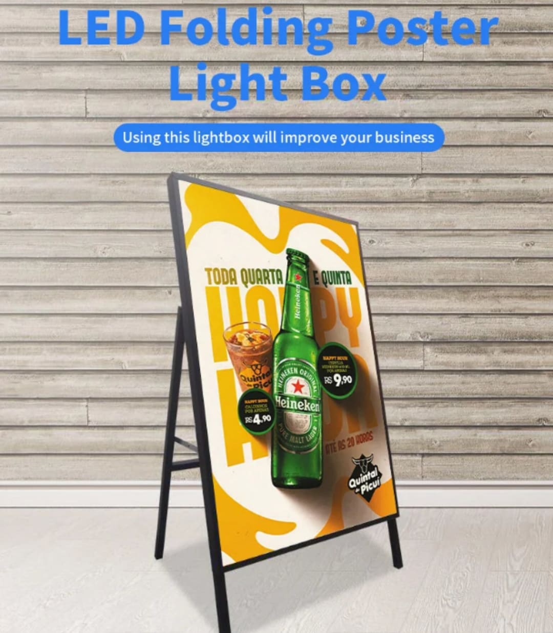 Ultra Slim LED Menu Board Advertising Light Boxes,floor-standing ...
