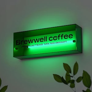 Light Box Sign,wall Logo Sign,acrylic Light Box Sign,custom Store Sign ...