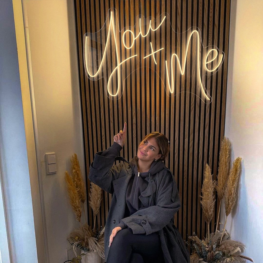 You+me Neon Sign, Custom Neon Sign , Wedding Neon Sign,you and Me Neon ...