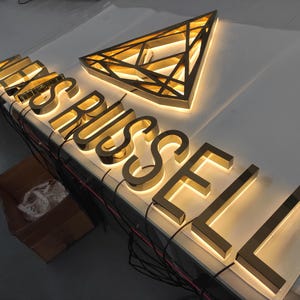 Backlit Sign,illuminated Sign for Business,3d Letter Sign,custom 3D ...