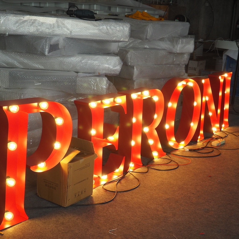 Custom Marquee Signs,business Sign,vintage Sign,metal Letter Sign,light ...