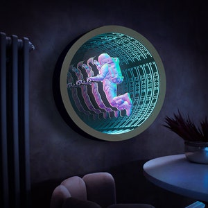 Personalized Infinity Mirror,custom Infinity Neon Mirror, Neon Mirror ...