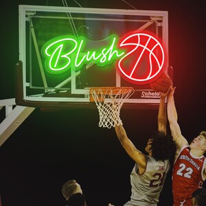 Custom Basketball Neon Sign, Neon Name Sign, Personalized Basketball ...