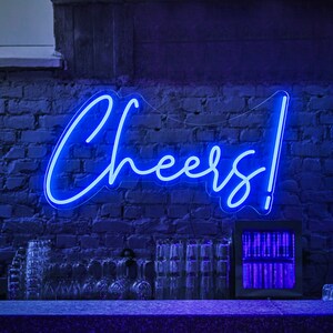 Cheers Neon Sign,led Neon Sign Home Bar Decor,wedding Neon Sign,neon ...