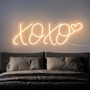 XOXO Neon Light,xoxo Neon Sign,aesthetic Bedroom Neon Sign,handmade ...