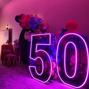 Hot Selling Light up Number,led Light Neon Number for Birthday Party ...