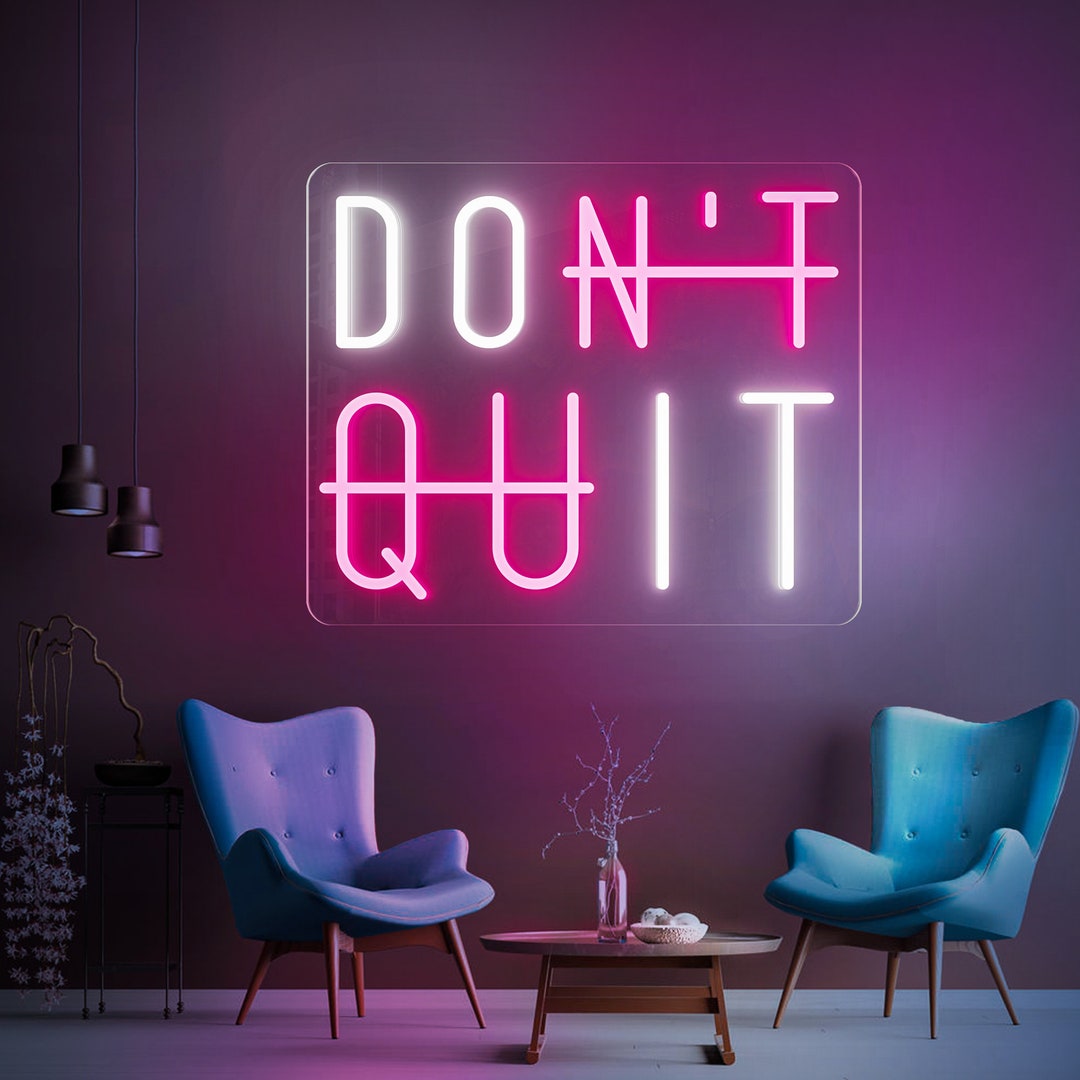 Don't Quit Neon Sign for Wall Decor, DO IT LED Neon Lights Party ...