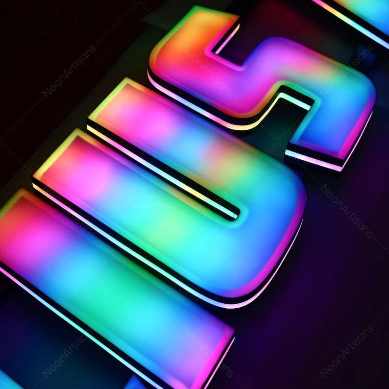RGB Letter Sign,colorful Change Letter Sign,custom Led Sign for ...