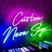Custom Neon Logo Sign|business Neon Sign|neon Business Round Neon Sign ...