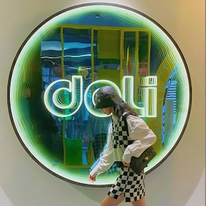 3D Infinity Mirror Sign for Company Logo Decor,3d LED Infinity Mirror ...