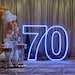 Light up Neon Sign Number,marquee Neon Sign Number,3ft 4ft RGB Neon ...