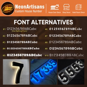 Backlit House Number, Hotel Room Numbers Sign, Custom House Number ...