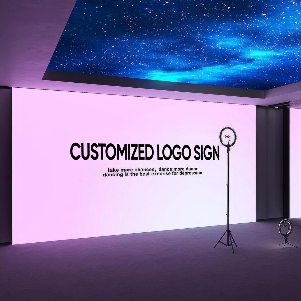 Light Box Sign,led Signage,live Room Background Wall Decor,live Room ...