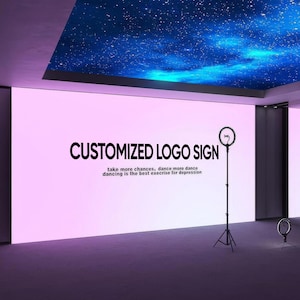 Light Box Sign,led Signage,live Room Background Wall Decor,live Room ...