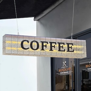 Light Box,clear Acrylic Light Box,led Signage for Coffee Bar Sign Decor ...