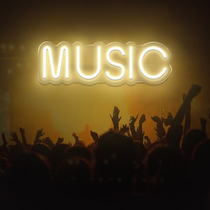 Music Neon Sign, Music Neon Light, Music Led Sign, Music Light Sign ...