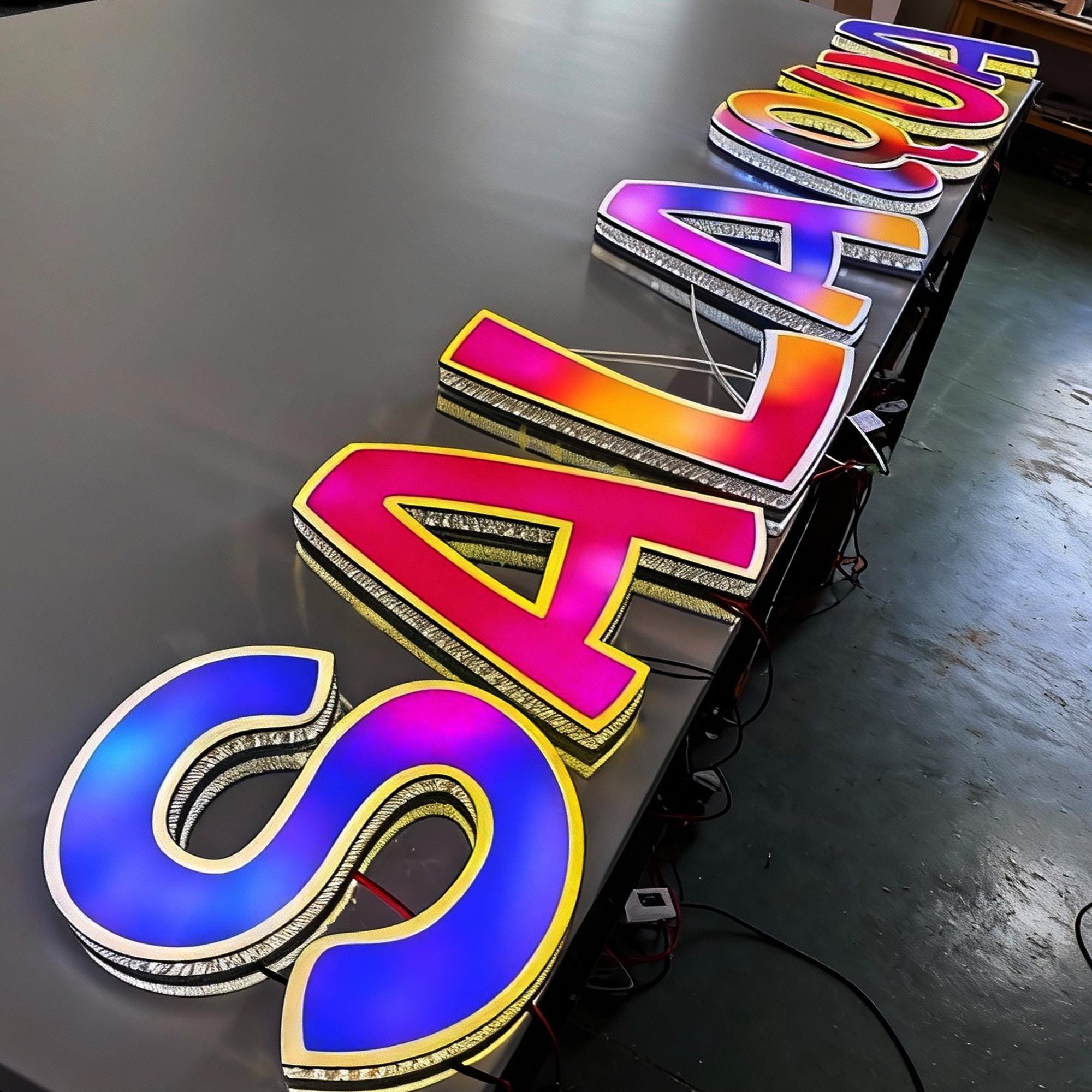 RGB Letter Sign,colorful Change Letter Sign,custom Led Sign for ...