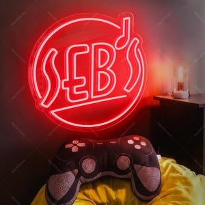 SEB'S Neon Sign,la La City Neon Light,bar Wall Decor,pub Logo Sign,neon ...