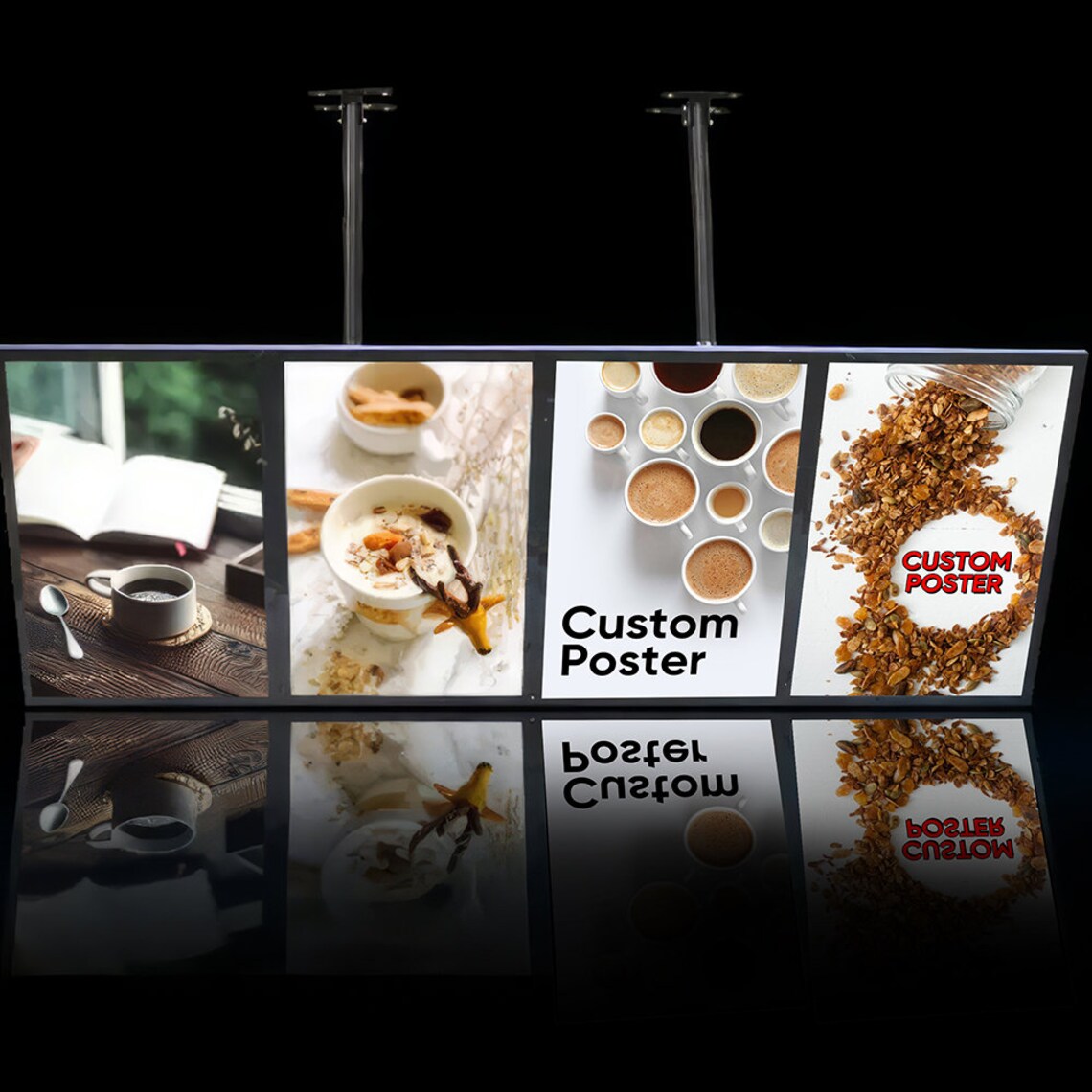 LED Frame Advertise Light Box, Restaurant Advertising Wall Mount Menu ...