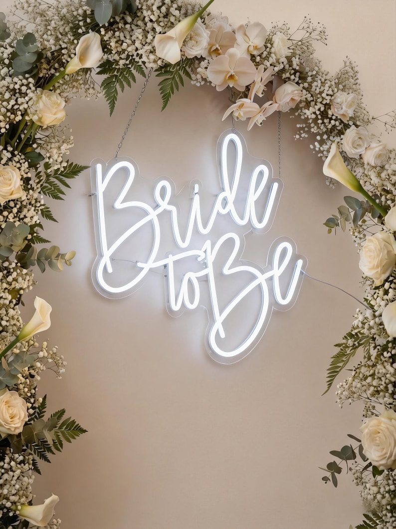 Bride to Be Neon Sign,custom Bridal Shower Neon Sign,engagement Decor ...