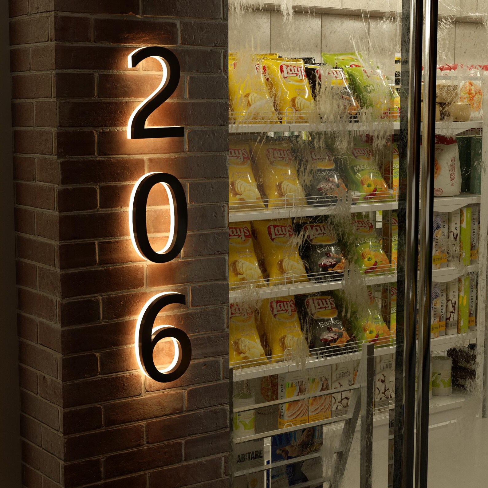 LED House Number,backlit House Number,door Numbers Sign, Light up House ...