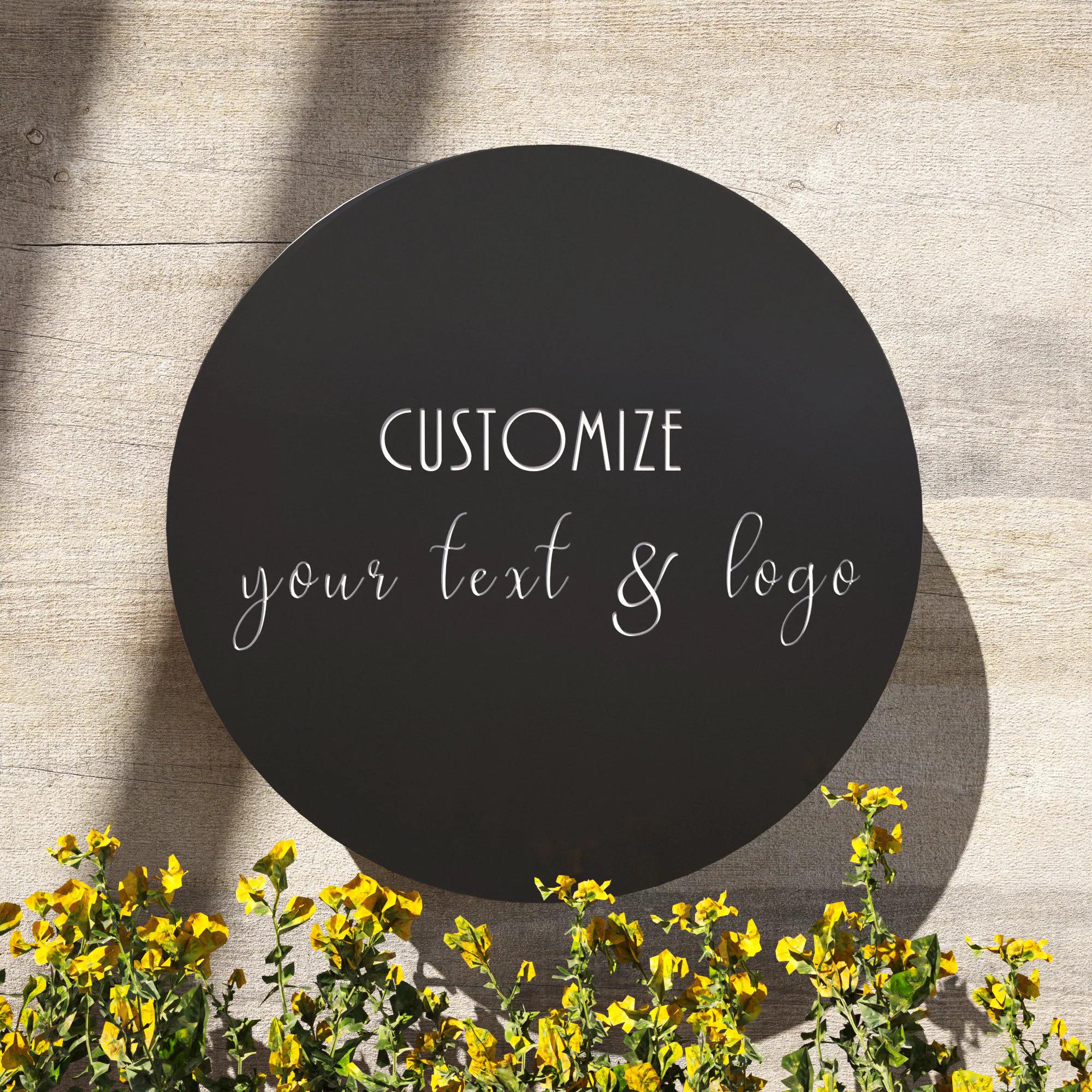 Laser Cut LED Light Box,stainless Steel Illuminated Business Logo ...