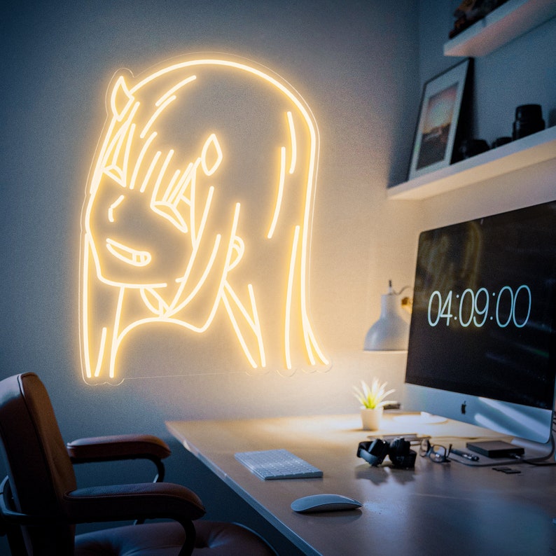 Zero Tow Neon Sign,custom Anime Neon Sign,home Bedroom Decor,led Neon ...