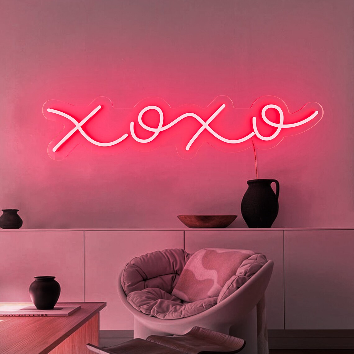 XOXO Neon Sign,xoxo Neon Light,xoxo Kiss and Hug Neon Sign,personalized ...