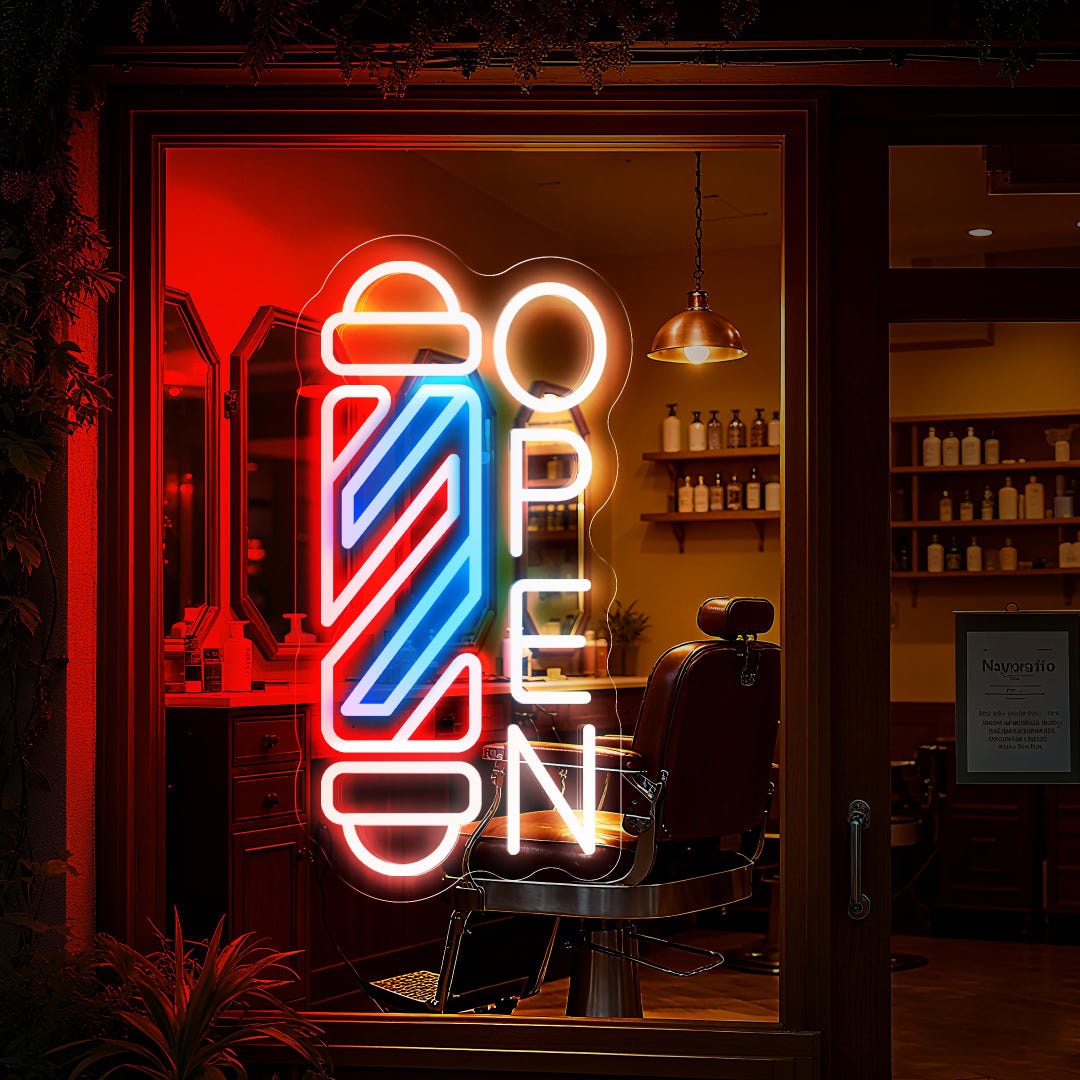 Barber Shop Neon Sign,led Lights for Hair Salon Decor,neon Light Signs ...