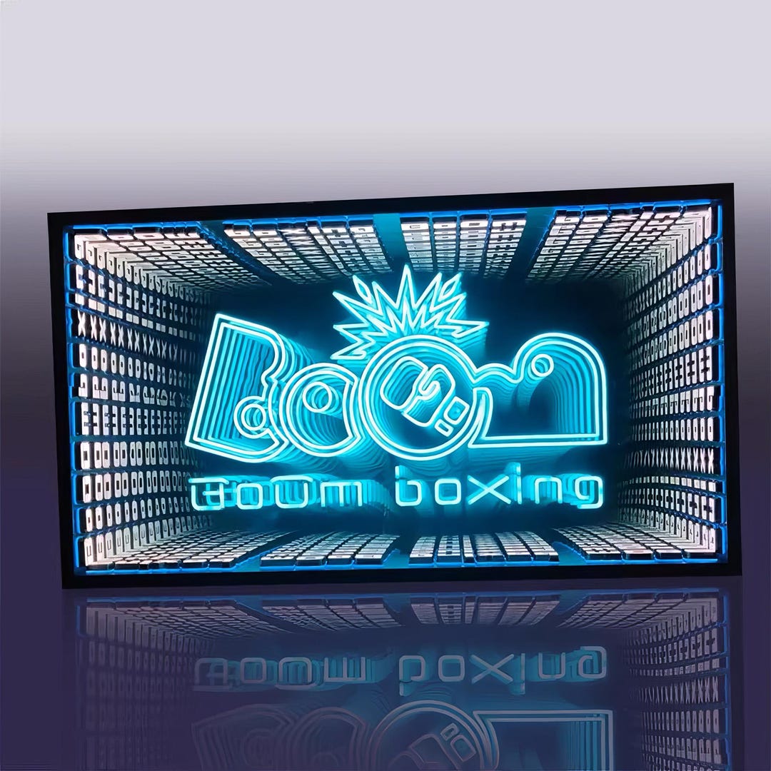 3D Infinity Mirror Sign for Company Logo Decor,3d LED Infinity Mirror ...