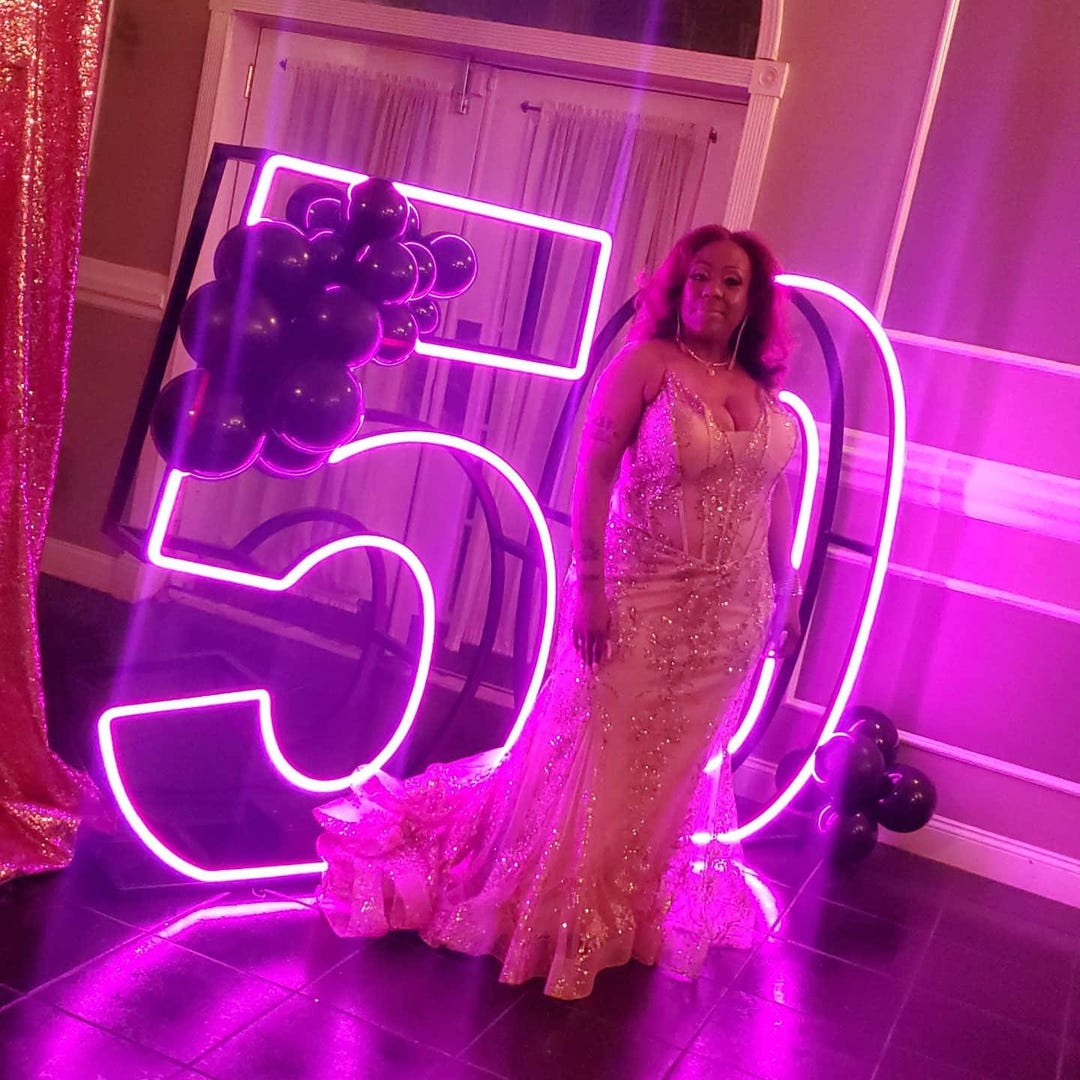 Hot Selling Light up Number,led Light Neon Number for Birthday Party ...