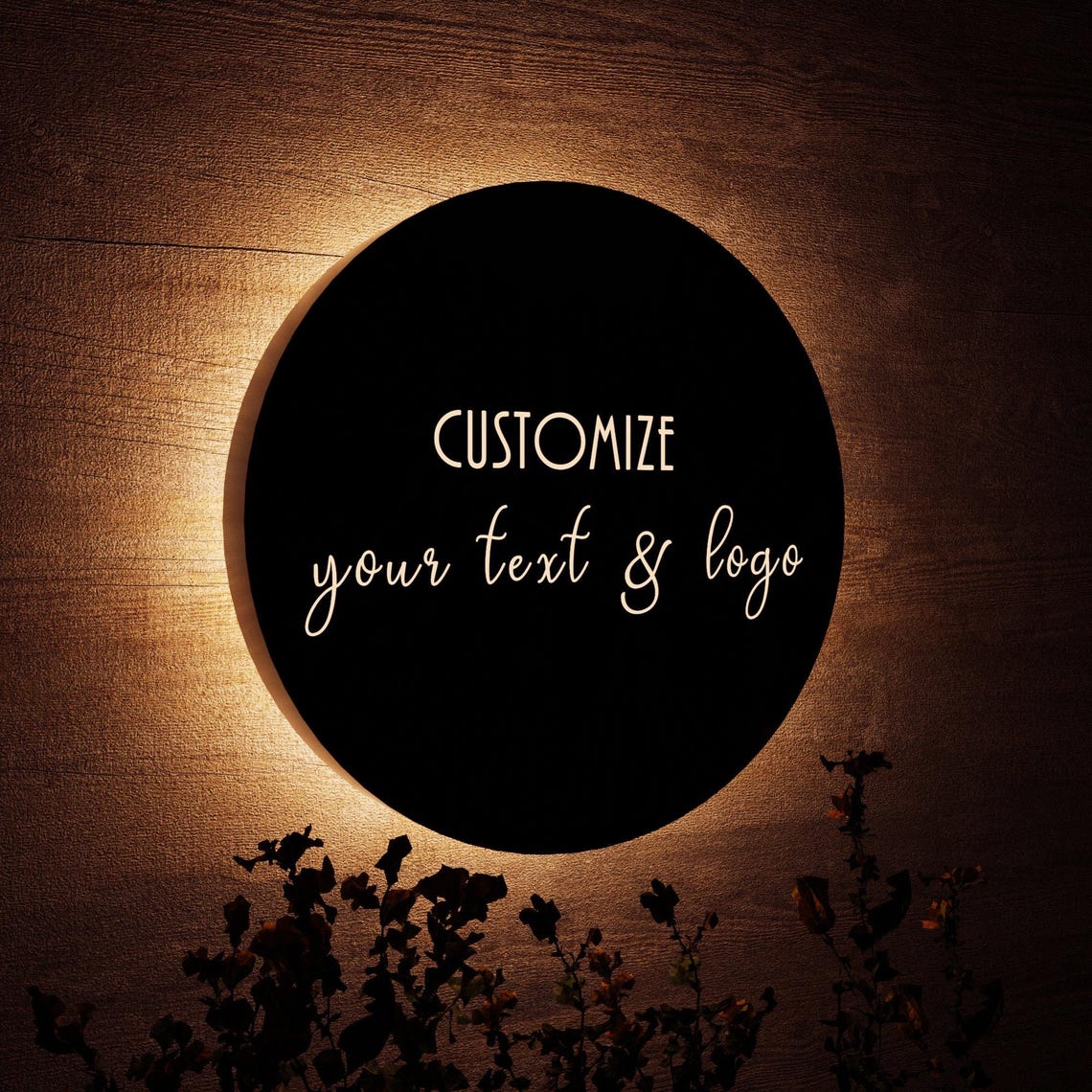 Laser Cut LED Light Box,stainless Steel Illuminated Business Logo ...