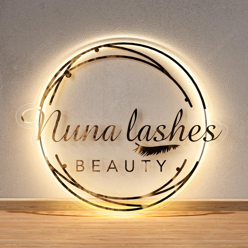 Salon Logo Sign,acrylic Logo,hair Studio Light up Sign,beauty Salon ...