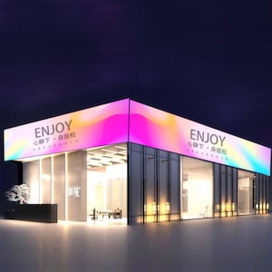 Light Box Sign,led Signage,live Room Background Wall Decor,live Room ...