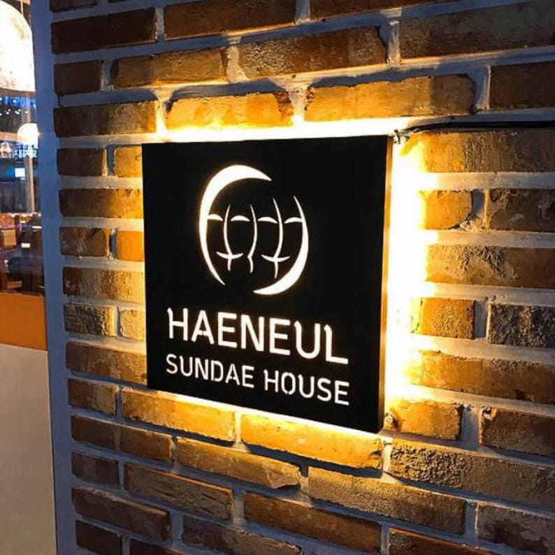 Laser Cut LED Light Box,stainless Steel Illuminated Business Logo ...