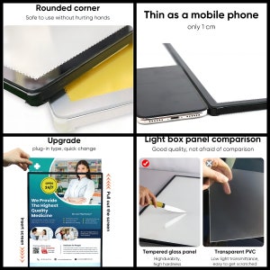 Ultra Slim Light Box,led Menu Board Advertising Light Boxes,wall ...