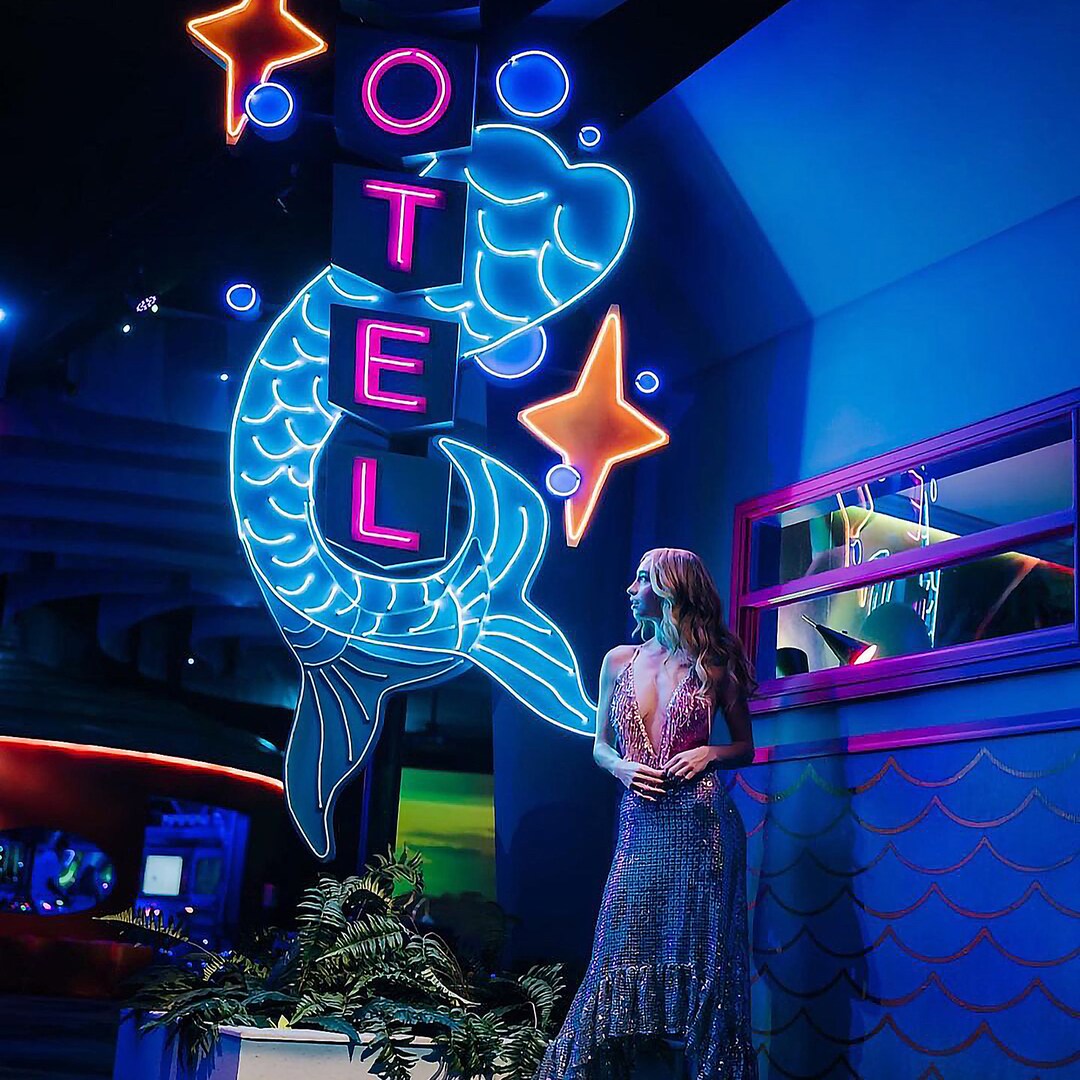 Letrero de neón con logotipo de marca comercial personalizado, letrero ...